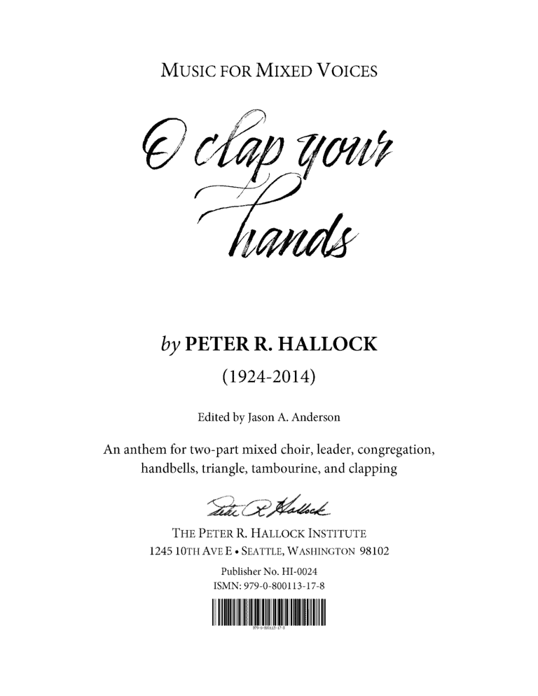 The Peter R. Hallock Institute